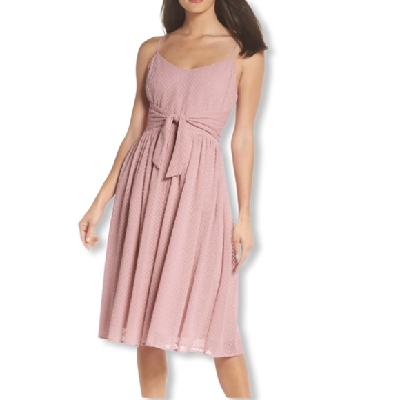 BB Dakota | Dresses | Bb Take A Bow Fit Flare Dress Mauve | Poshmark
